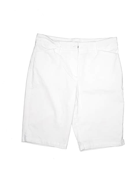 Ruby Rd Solid White Shorts Size 14 56 Off Thredup