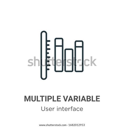 multiple variable vertical bars outline vector stock vector royalty