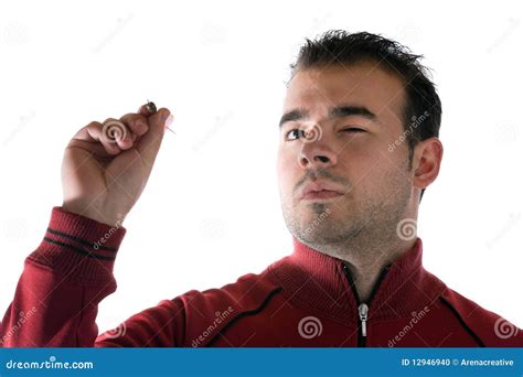 Throwing A Dart Stock Photo Image Of Goal Point Person