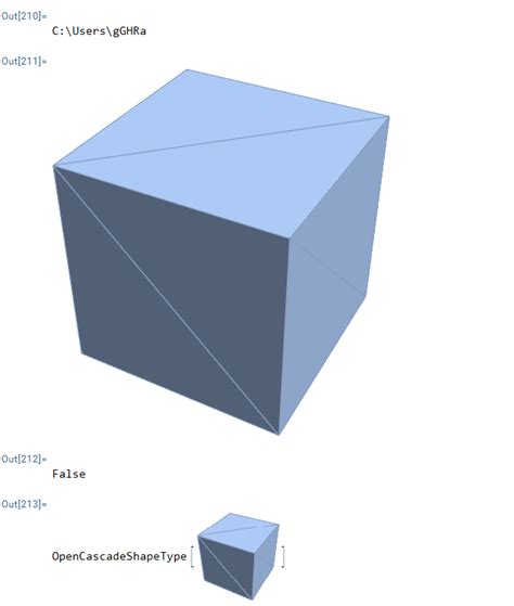 Opencascade Stl Files From Using Import Command Are Not Passing