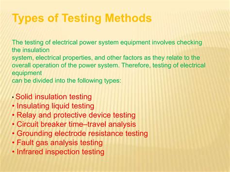 Electrical Testing Javid Iqbal Sodagar Ppt