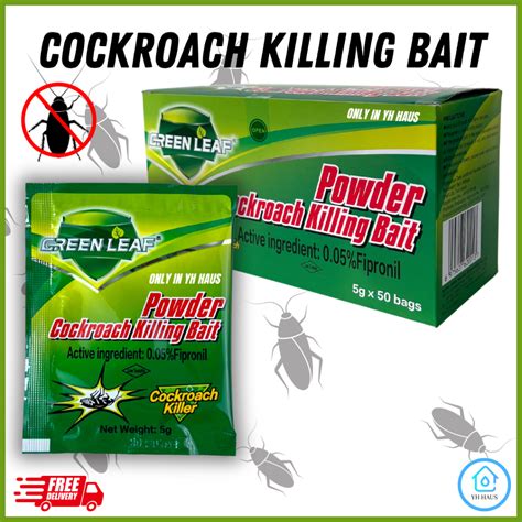 Green Leaf Cockroach Killing Bait Eco Friendly Effective Medicine Insecticide Powder Ubat