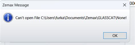 Cant Open File Zemax Community