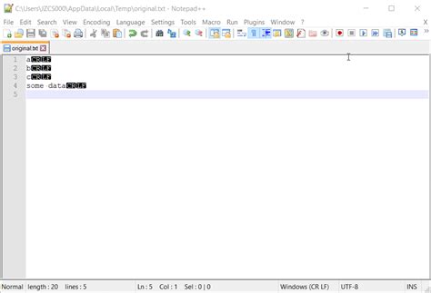 Notepad Is It Possible To Choose Line Ending Character For Display Purposes Stack Overflow