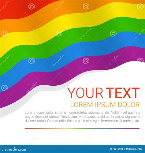 Rainbow Flag Colorful Abstract Geometrical Background Vector