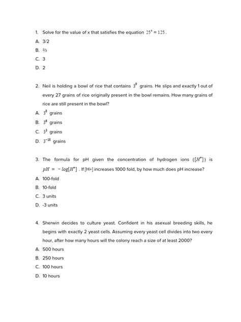 Pre Cal Exponential Equations And Functions And Logarithms Worksheet