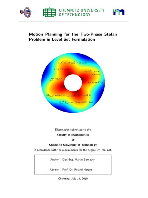 motion planning for the two phase stefan problem in level set