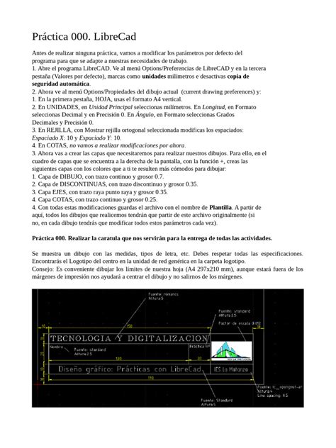 Práctica 000 Librecad Pdf