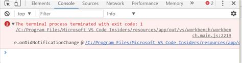 Diagnosing Why My Terminal Process Exited Issue Microsoft Vscode Github