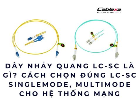 Dây Nhảy Quang Lc Sc Là Gì Cách Chọn đúng Lc Sc Singlemode Multimode