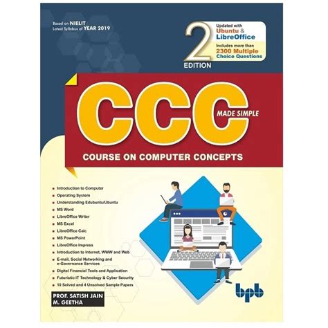 Course On Computer Concepts Ccc Made Simple By Satish Jain 2nd