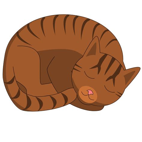 Sleeping Cat Isolated 28273785 Png