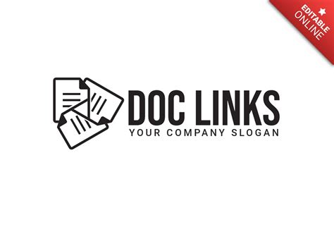 Documents Link Logo Design Template Free Design Template