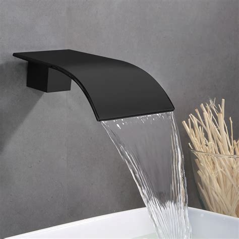 Azos High Flow Waterfall Spout Fixtures Filler Bathroom Waterfall Spout