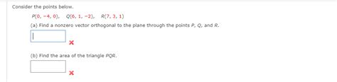 Solved Consider The Points Below Chegg