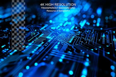 Premium Psd Binary Circuit Board Future Technology In Blue Light
