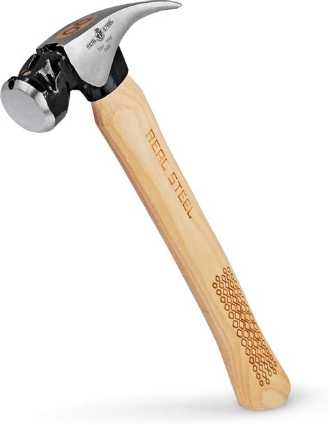Real Steel 20 Oz Magnetic Head Rip Claw Framing Hammer With Hickory