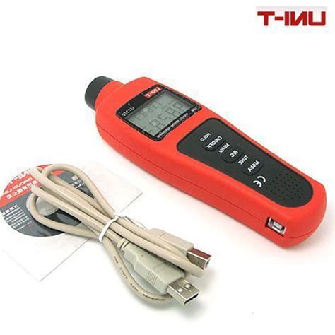 UT371 LCD Display Digital Tachometer USB Interface Range 10RPM 99999RPM Non Contact Digital