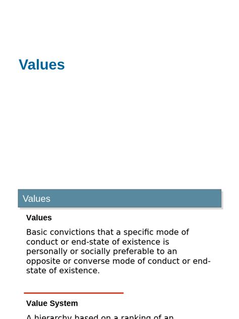Values Pdf Behavioural Sciences Psychological Concepts