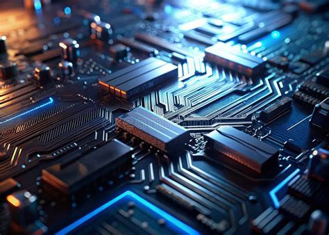 Intricate Microelectronics A Deep Dive Into The Complexities Of A Modern Circuit Board Stock