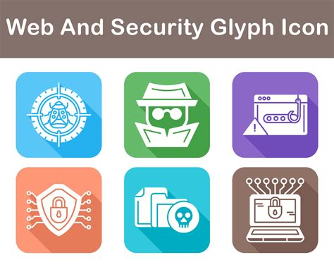 Web And Security Vector Icon Set 21499333 Vector Art At Vecteezy