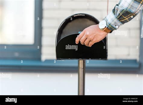 Man Opening Mailbox Hi Res Stock Photography And Images Alamy