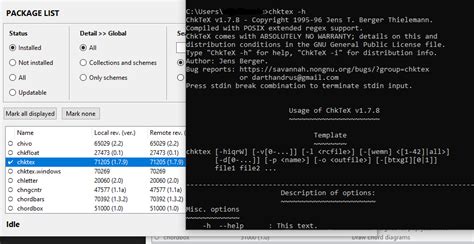 Texlive Update Chktex Using Tlpkg Seems To Show The Wrong Version For Chktex Tex Latex