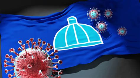 더반 남아프리카 공화국의 코비드 이 도시에서 바이러스 전염병과 투쟁의 상징으로 더반 남아프리카 공화국의 도시 국기를 공격 코로나