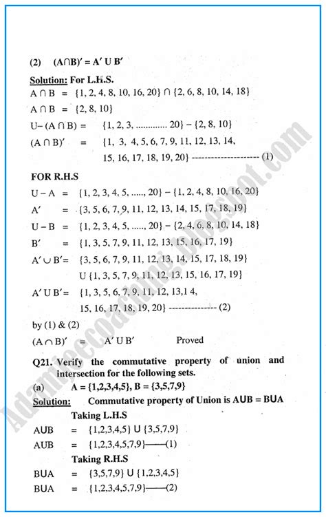 Sets Definitions And Formulae Mathematics Notes For Class 10th Artofit