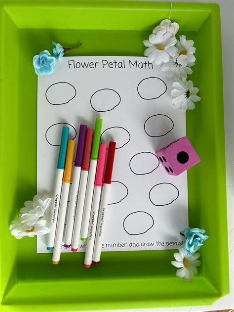 Flower Petal Math Activity Free Download — My Preschool Place