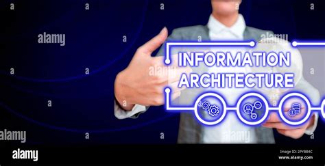 Hand Writing Sign Information Architecture Word For Structural Design Shared Information