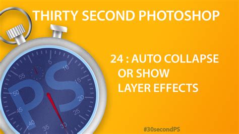 30 Second Photoshop Auto Collapse Layer Fx Tipsquirrel