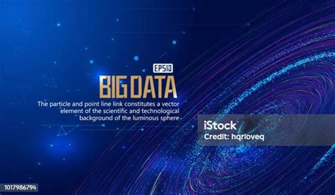 네트워크 기술 큰 데이터 벡터 우주 소용돌이 입자와 밤하늘 구성의 배경 테크놀로지에 대한 스톡 벡터 아트 및 기타 이미지 테크놀로지 은하 환상의 세계 Istock