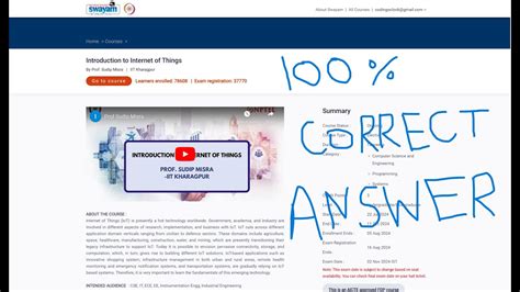 Introduction To Internet Of Things Week 10 Assignment Solution August 2024 Iit Kharagpur Nptel