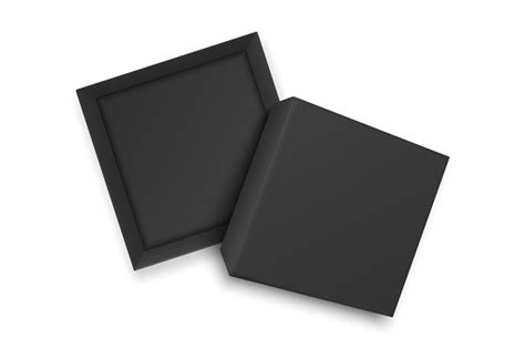 벡터 3d는 종이 검은 선물 상자를 분리하여 열었습니다 생일 새해 크리스마스 발렌타인 데이 기념일 우승자 블랙 프라이데이 판매 개념 크리스마스 선물 포장의 디자인 템플릿