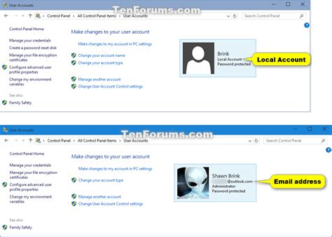How To Tell If Local Account Or Microsoft Account In Windows 10 Tutorials