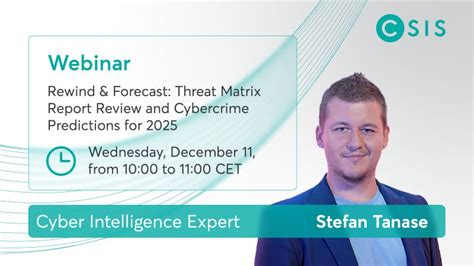 Csiswebinar Cybersecuritypredictions Csis Csis Security Group A S