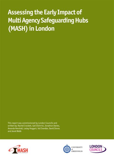 Pdf Assessing The Early Impact Of Multi Agency Safeguarding Hubs Mash In London