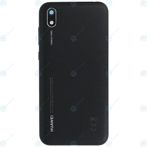 Huawei Y5 2019 Amn Lx9 Battery Cover Leather Midnight Black 97070wfs