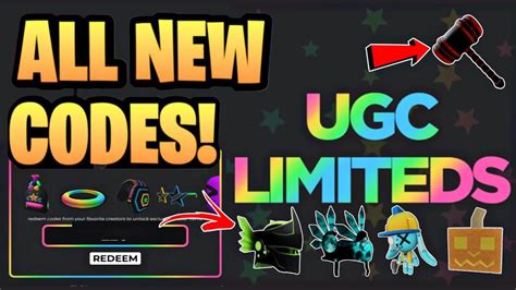 NEW ALL WORKING CODES FOR UGC LIMITED IN OCTOBER 2024 ROBLOX UGC LIMITED CODES YouTube