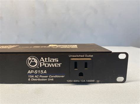 Atlas Power Ap S15a 15a Ac Power Conditioner And Distribution Unit Lpav