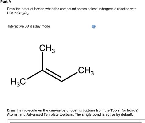 Solved Draw The Product Formed When The Compound Shown Below