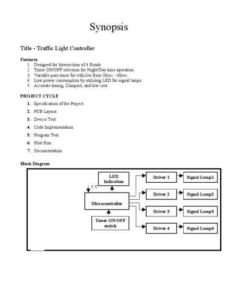 Traffic Light Controller Using Microcontroller Pdf Timer