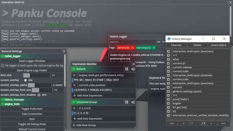 Panku Console Godot Asset Library