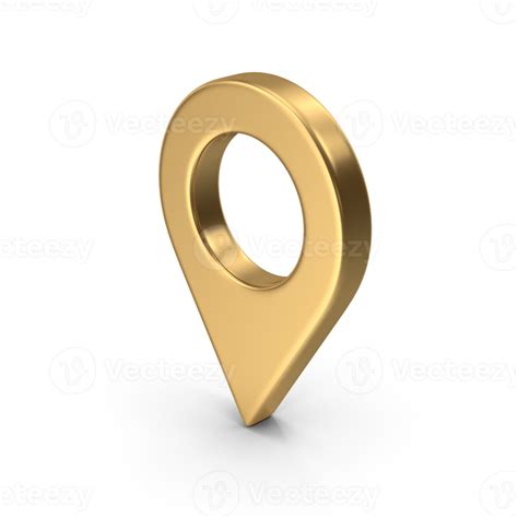 3d Map Pointer Location Map Icon Gold Texture Gold Location Pin Or Navigation Web Location