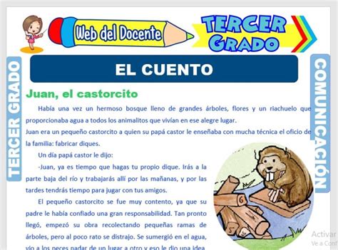 El Cuento Para Tercer Grado De Primaria Web Del Docente