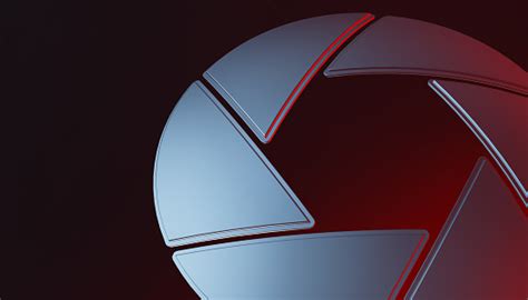 영화 카메라 아이리스 기호입니다 사진 렌즈 기호 3 차원 렌더링 금속에 대한 스톡 사진 및 기타 이미지 금속 기업 재무와