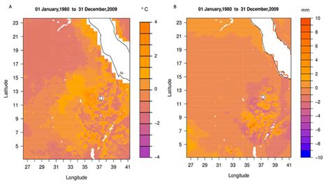 A Wrf Modeled Temperature Bias Compared To Udel B Wrf Modeled Download Scientific Diagram