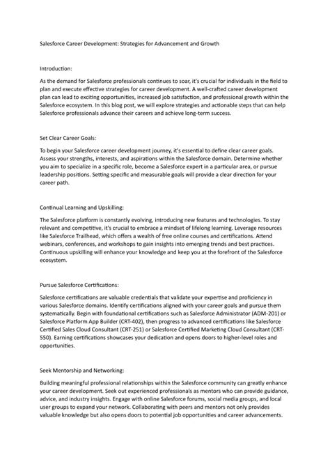 Ppt Salesforce Career Development Powerpoint Presentation Free Download Id 12278706