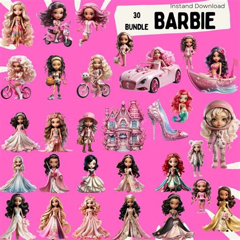 Barbie Clipart Clip Art Shop On Pinterest